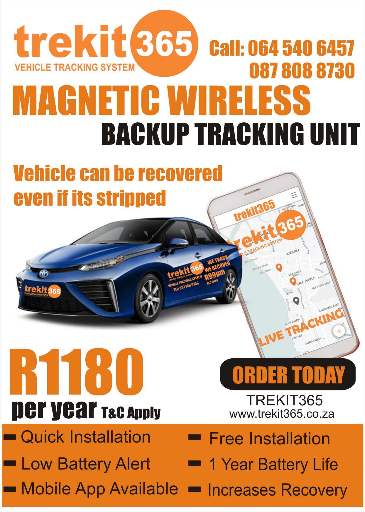 wireless vehicle backup unit | Trekit365